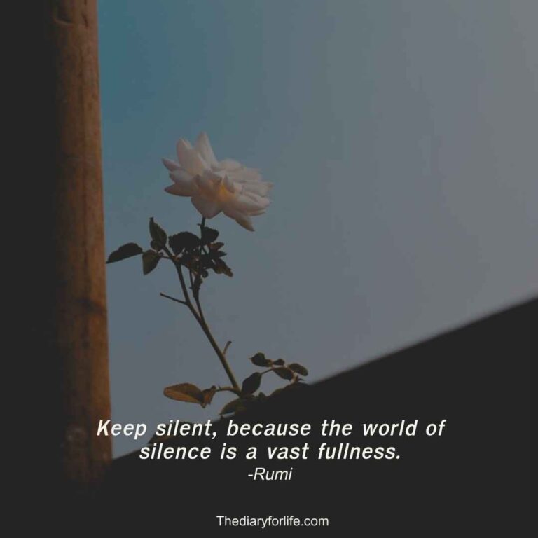 25+ Most Beautiful Rumi Quotes On Silence - ThediaryforLife