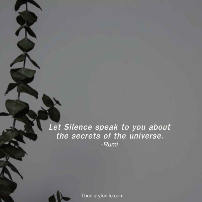 25+ Most Beautiful Rumi Quotes On Silence - ThediaryforLife