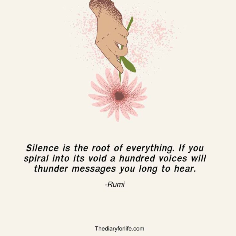 25+ Most Beautiful Rumi Quotes On Silence - ThediaryforLife