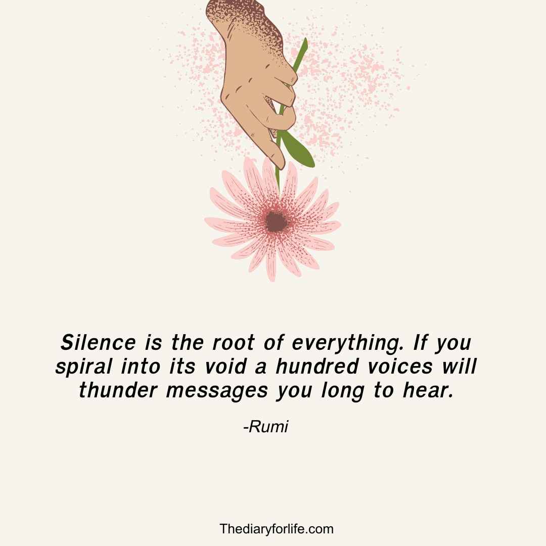 25+ Most Beautiful Rumi Quotes On Silence - ThediaryforLife