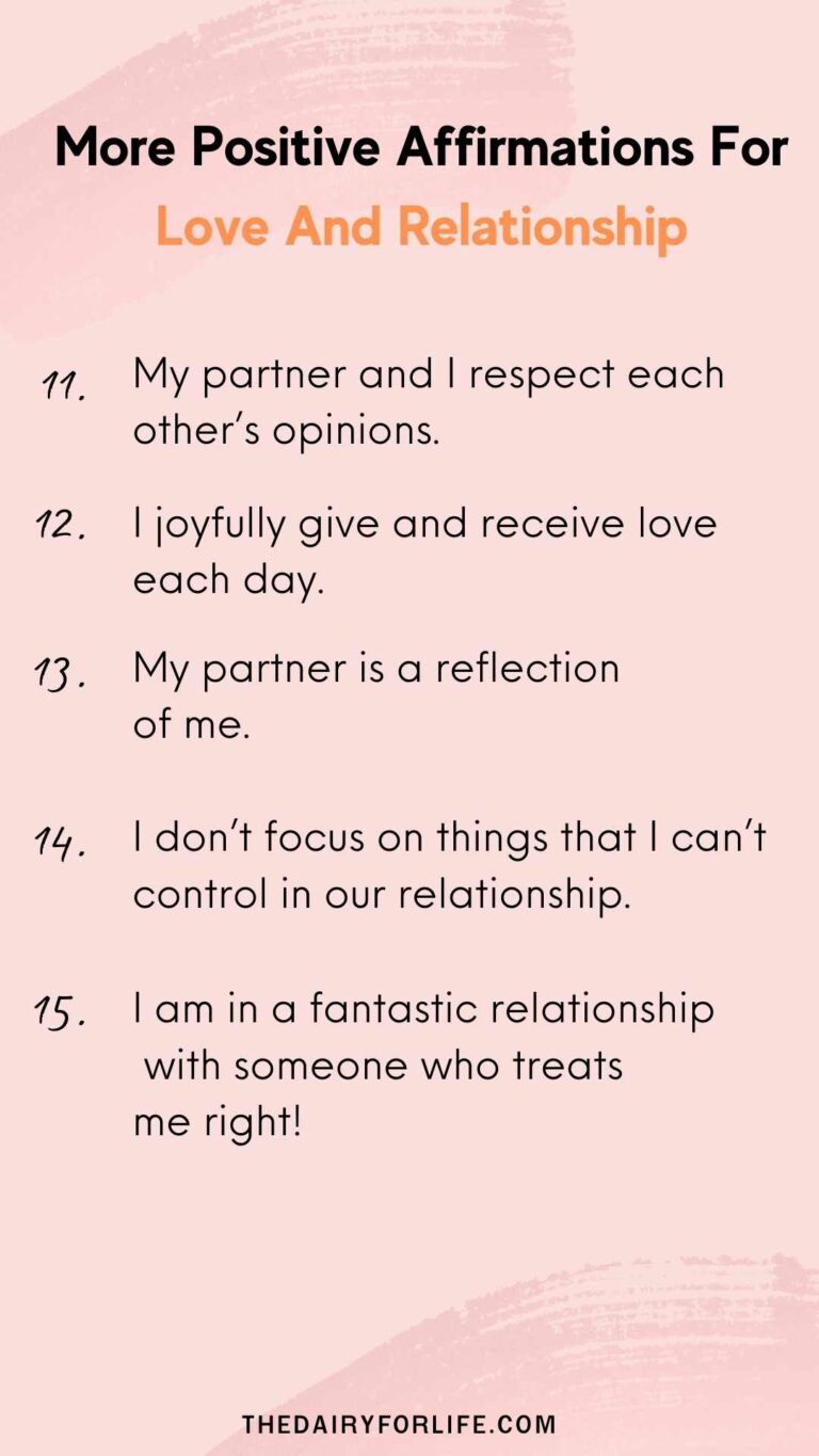 50+ Most Powerful Positive Affirmations For Relationships & Love