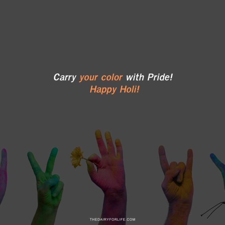 50+ Perfect Holi Quotes For Instagram With Images