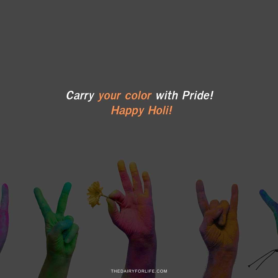 50+ Perfect Holi Quotes For Instagram With Images