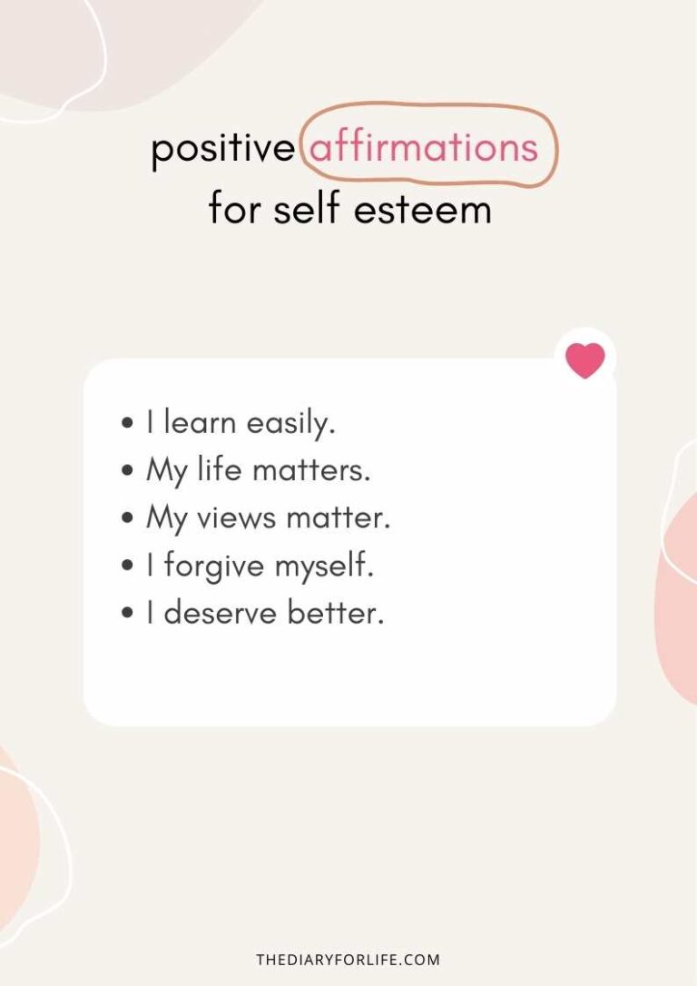 70+ Powerful Positive Affirmations For Self Esteem