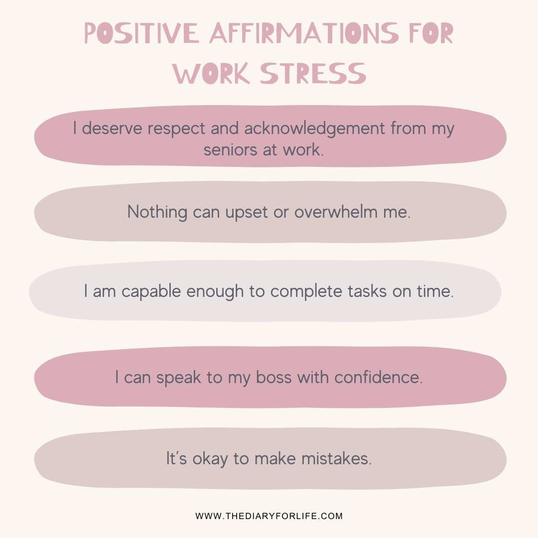 90+ Powerful Positive Affirmations For Work Stress & Anxiety