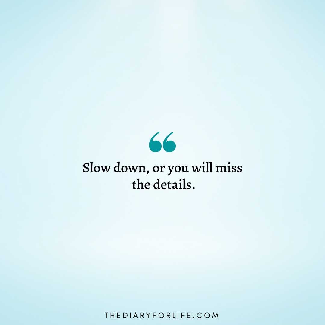 80+ Slow Down Quotes To Embrace Life - ThediaryforLife