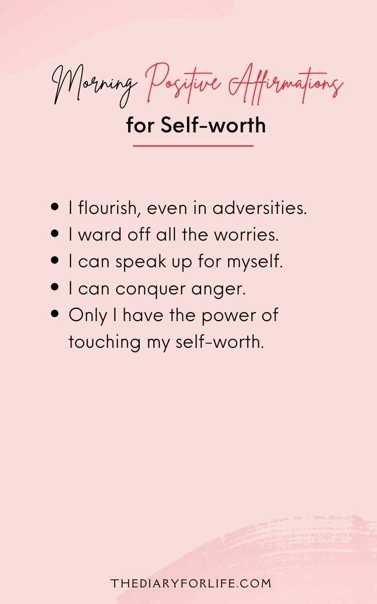 100+ Morning Positive Affirmations For Self Worth