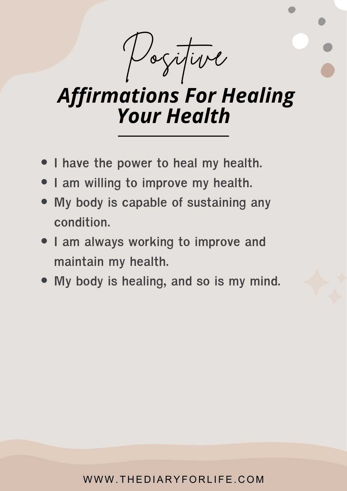 100+ Positive Affirmations For Healing Your Health